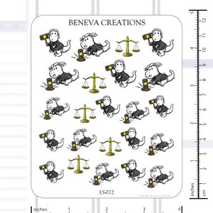 Judge Stickers -law Stickers-gavel Sticker -court Stickers- Jury Duty ...