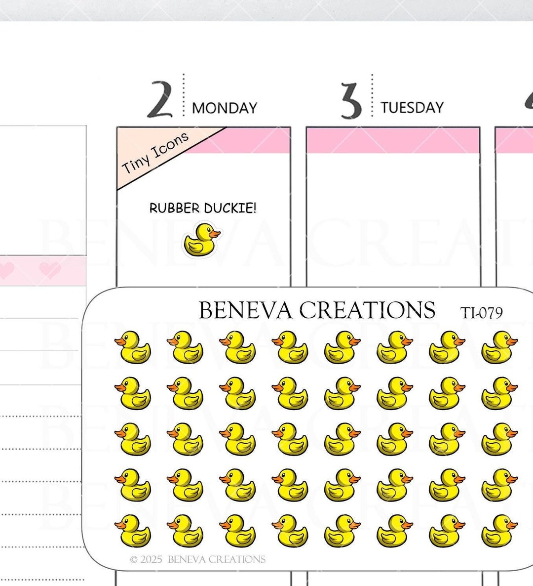 Tiny Rubber Duck Stickers- Duck Stickers- Icon Stickers- (TI-079) - Etsy