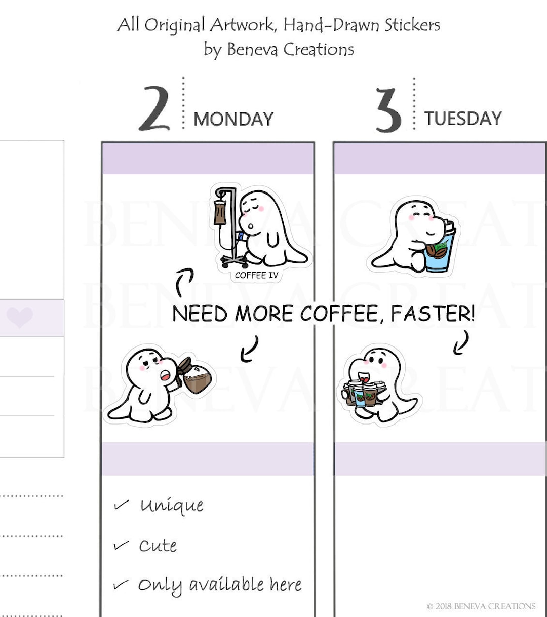 Coffee Addiction Stickers -coffee Obsession -coffee Addict- Coffee ...