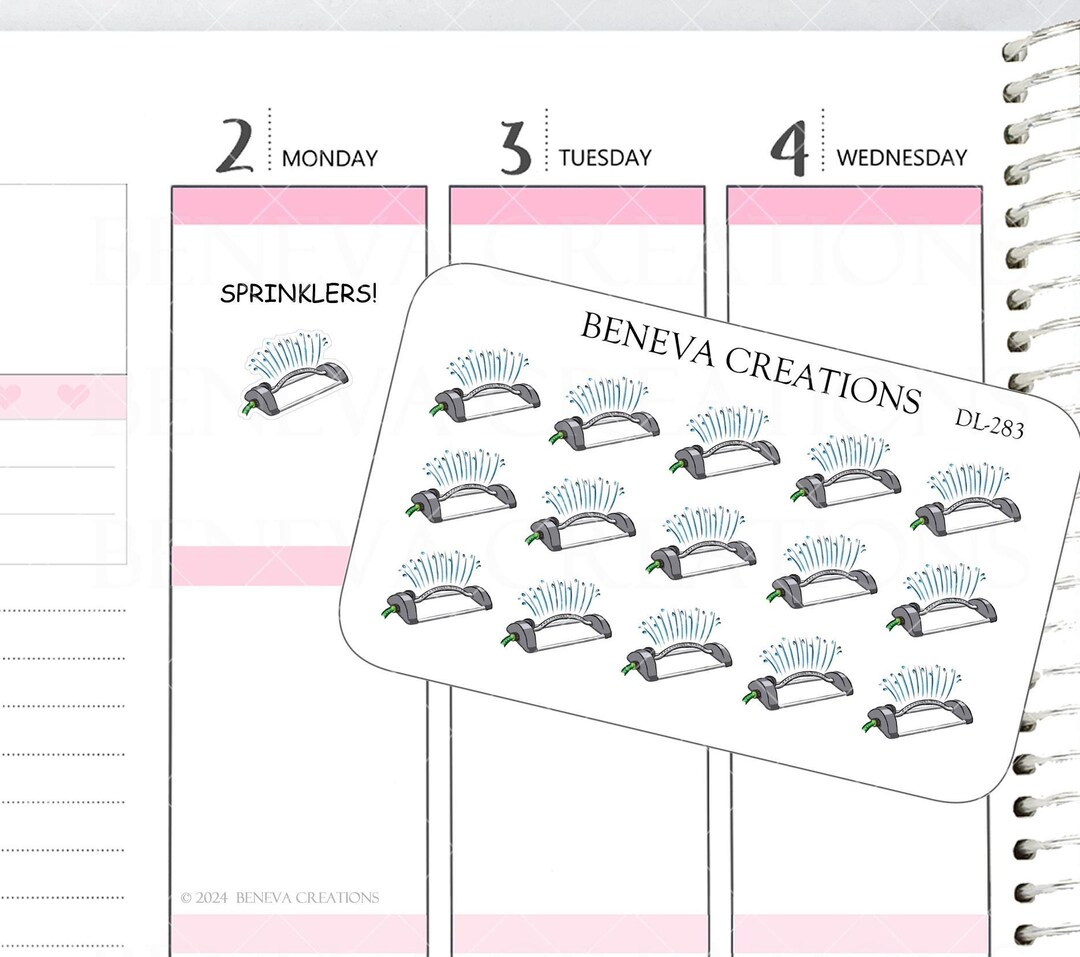 Water Sprinkler Stickers-sprinkler Stickers-water Stickers-summer ...