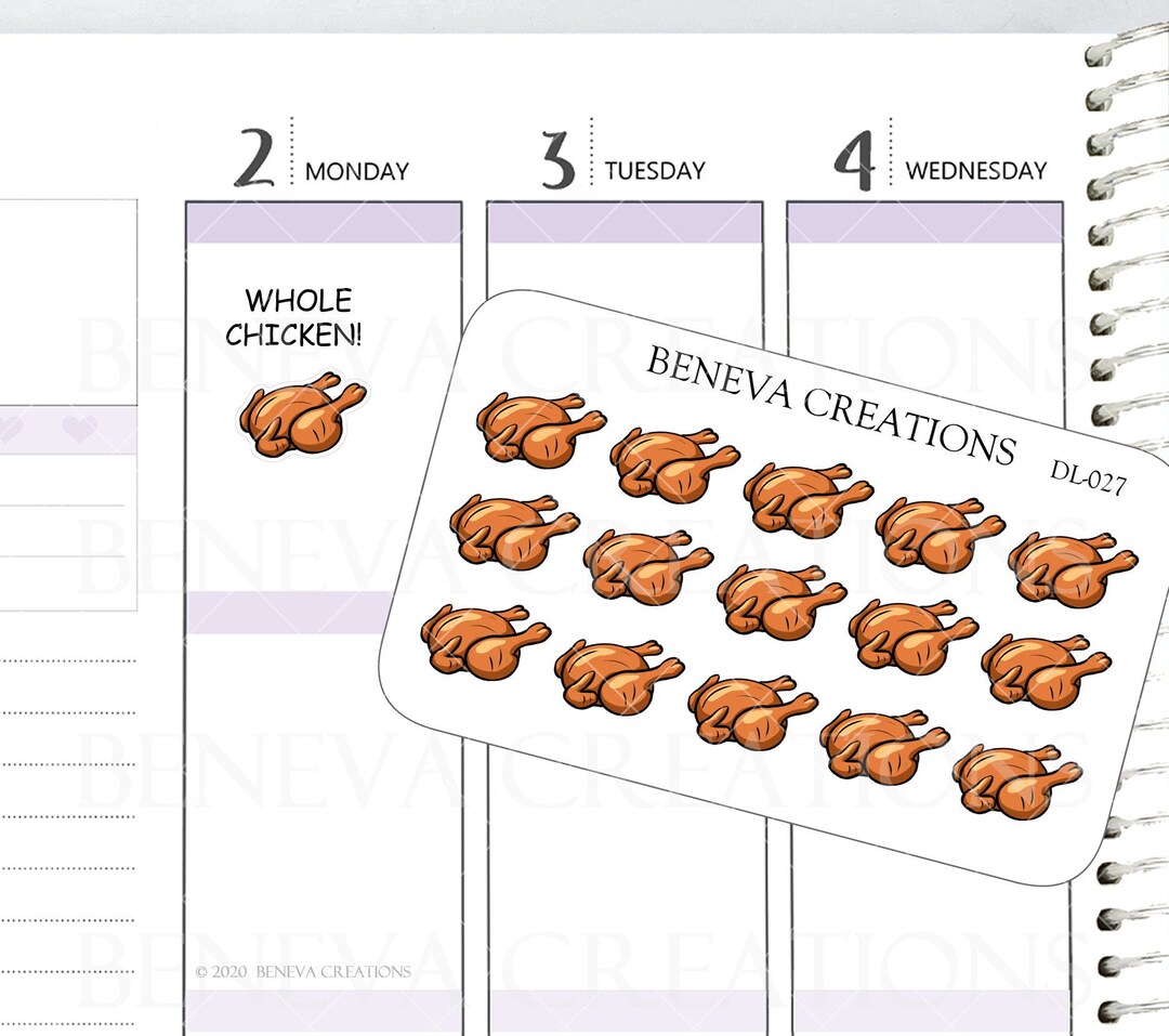 Chicken Stickers- Chicken Dinner- Poultry Stickers- Whole Chickens ...