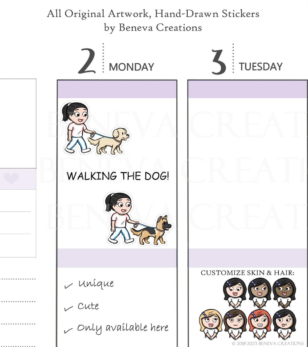 Dog Walking Stickers- Walk the Dog Stickers -pet Stickers-dog Stickers ...