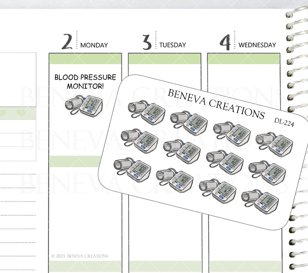 Blood Pressure Stickers- Blood Pressure Machine Stickers-health ...
