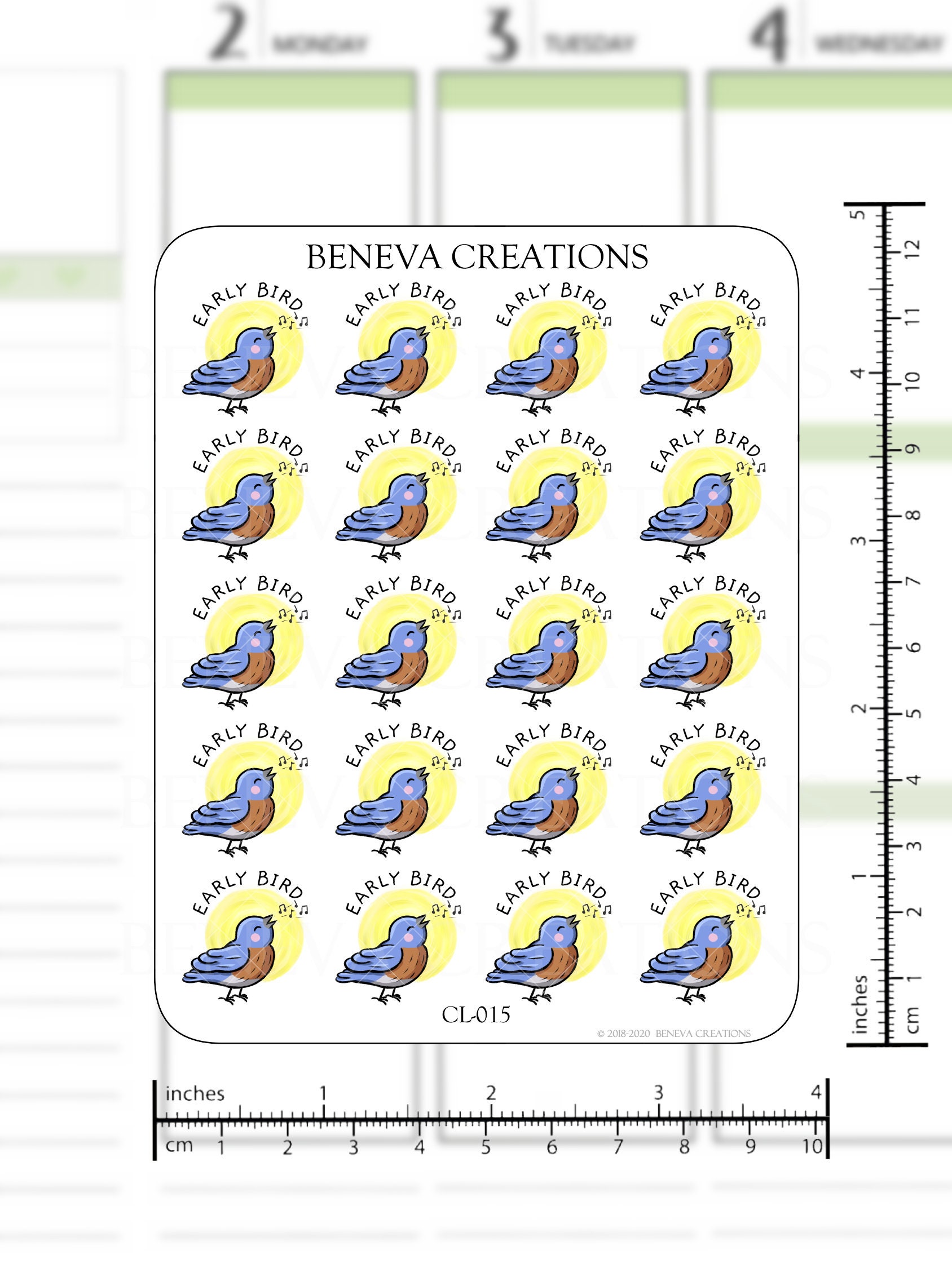 Early Bird Stickers Bird Stickers Singing Stickers | Etsy