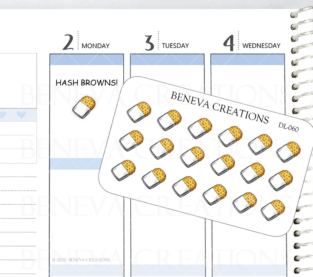 Hash Brown Stickers - Hash Brown Stickers-food Stickers -breakfast ...