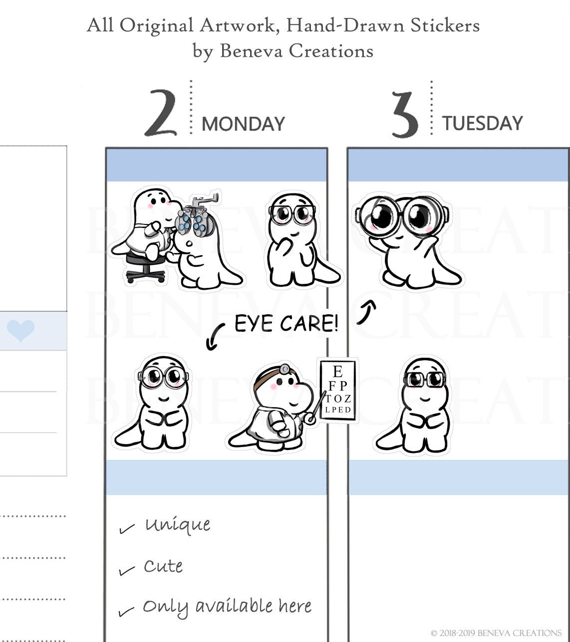 Eye Appointment Stickers Eye Doctor Stickers Optometrist - Etsy Canada