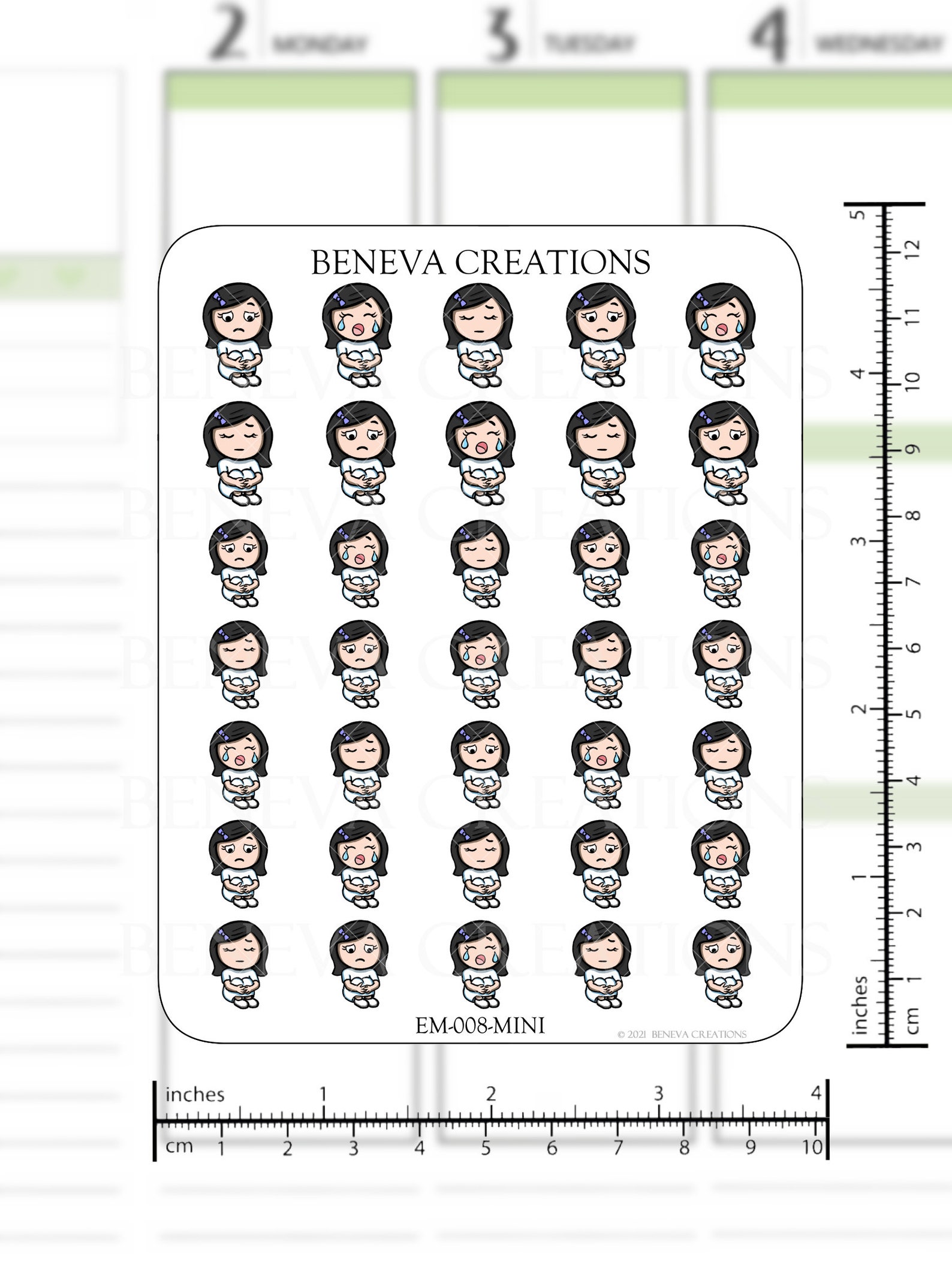 Sad Stickers Crying Stickers Unhappy Stickers period - Etsy Canada