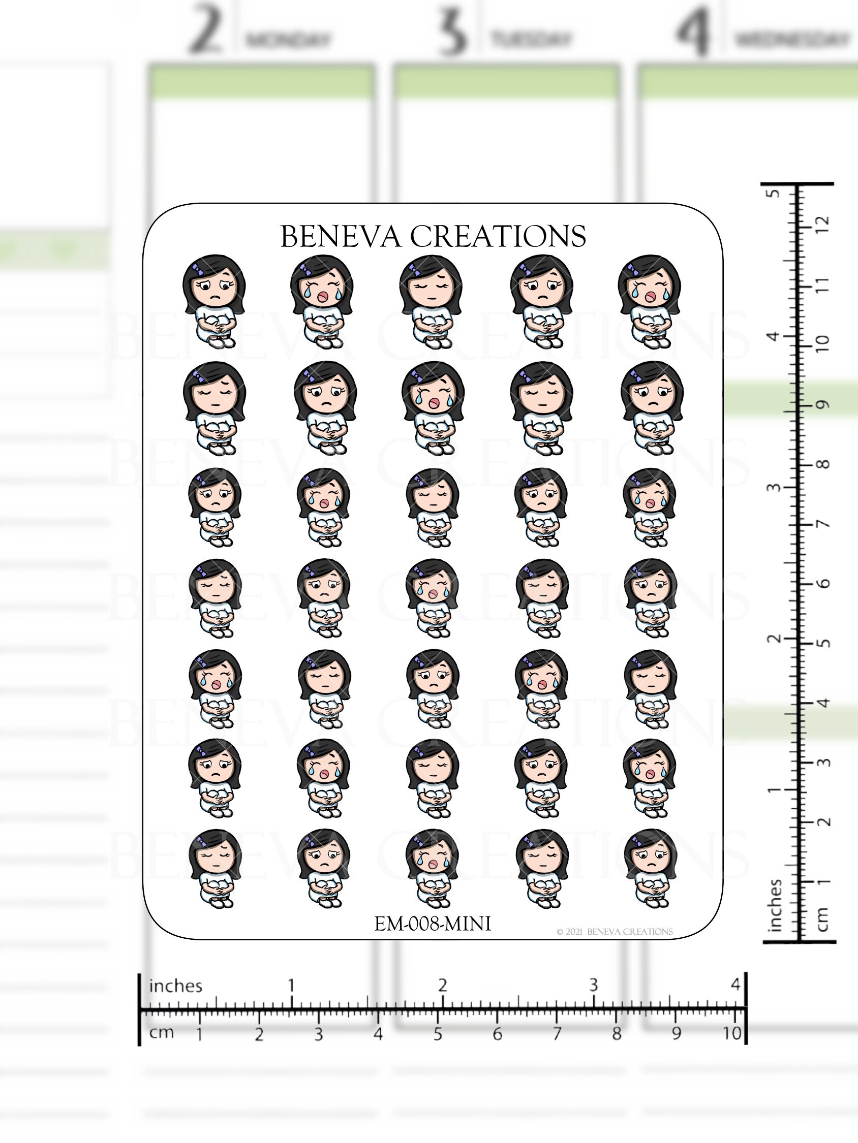 Sad Stickers Crying Stickers Unhappy Stickers period - Etsy Canada