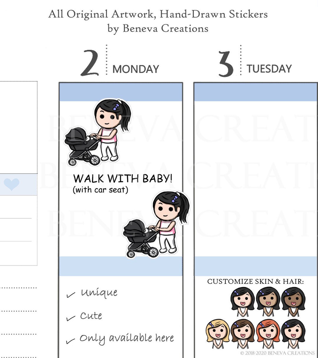 Baby Carriage Stickers-stroller Stickers- Baby Stickers -mom Life ...