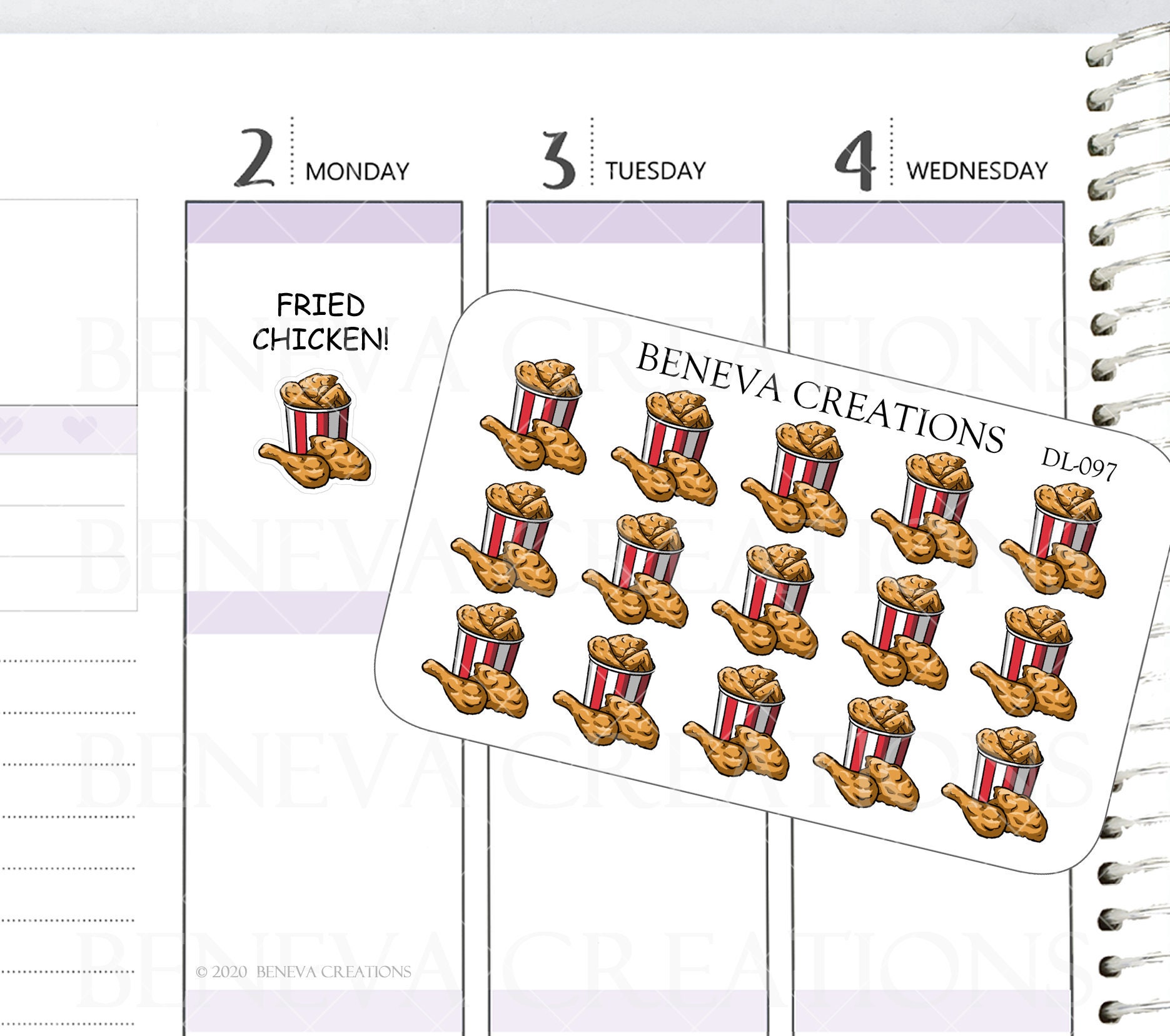 Fried Chicken Stickers- Chicken Dinner- Poultry Stickers- Chicken ...