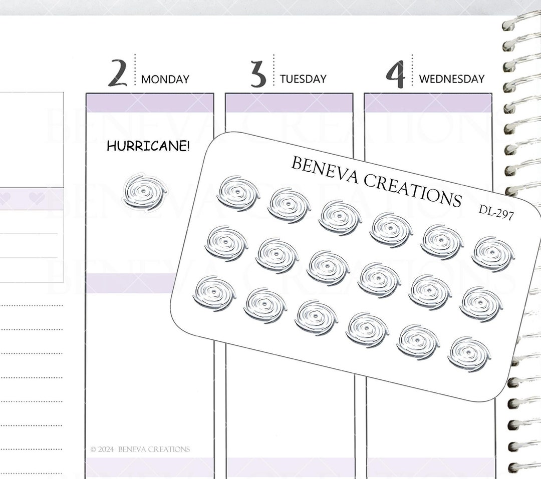 Hurricane Stickers -hurricane Storm Stickers -storm Stickers- Tropical ...