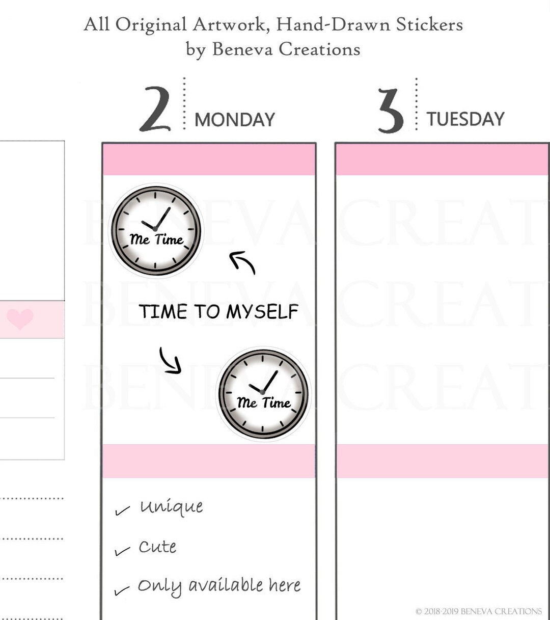 Me Time Stickers- Time Stickers - Clock Stickers -relax Stickers ...