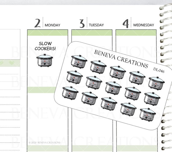 Slow Cooker Stickers Cooking Stickers Crock Pot Stickers | Etsy