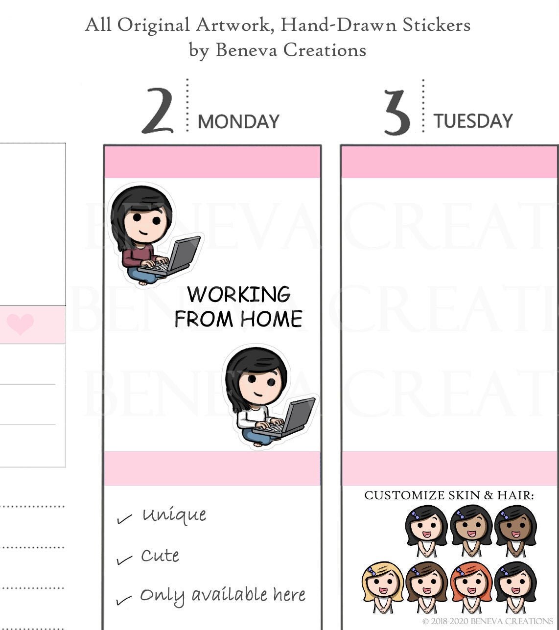 Laptop Stickers Work Stickers Comfy Stickers Work from | Etsy