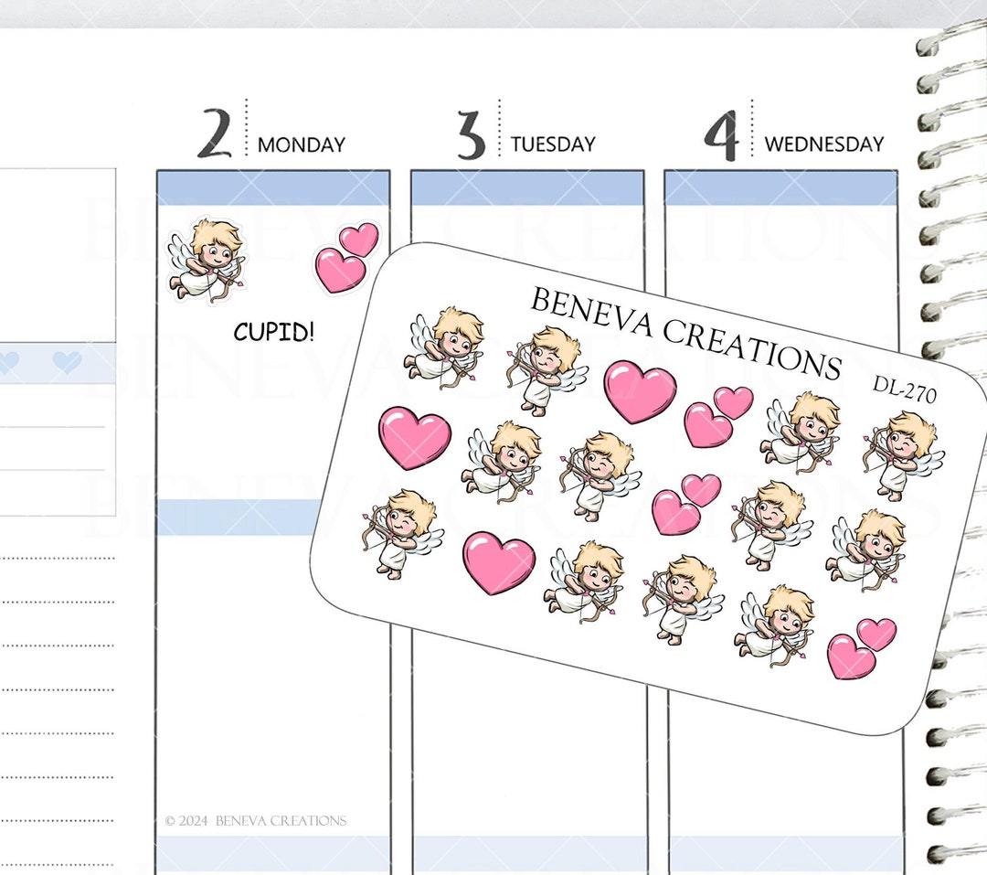 Cupid Stickers-valentine's Day Stickers- Holiday Stickers-love Stickers ...