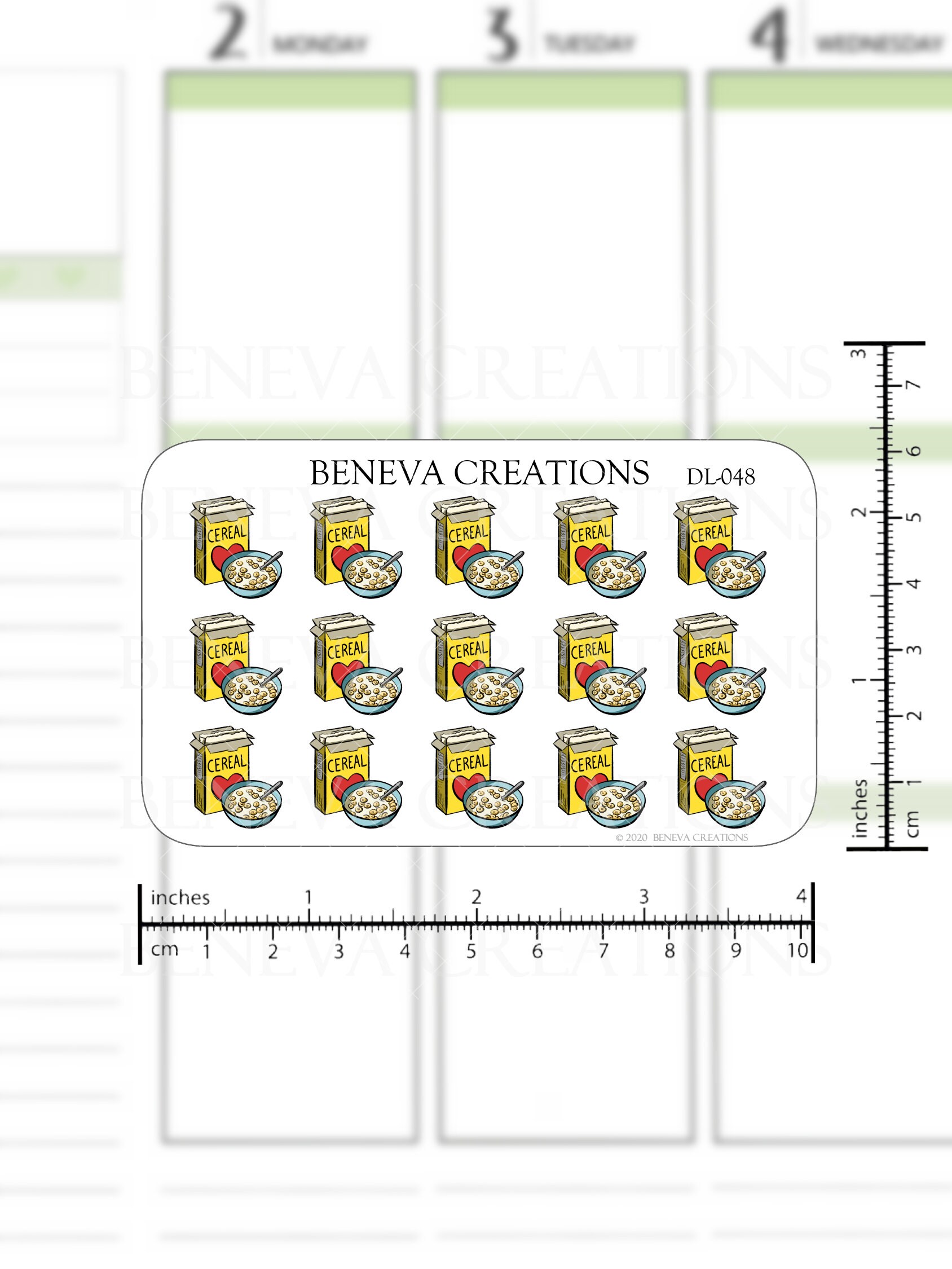 Cereal Stickers -breakfast Stickers-cereal Box Stickers-food Stickers ...