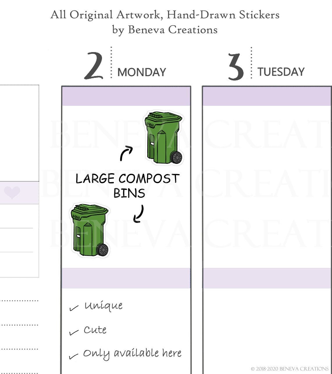 Compost Bins Stickers Green Bin Stickers Compost Stickers | Etsy