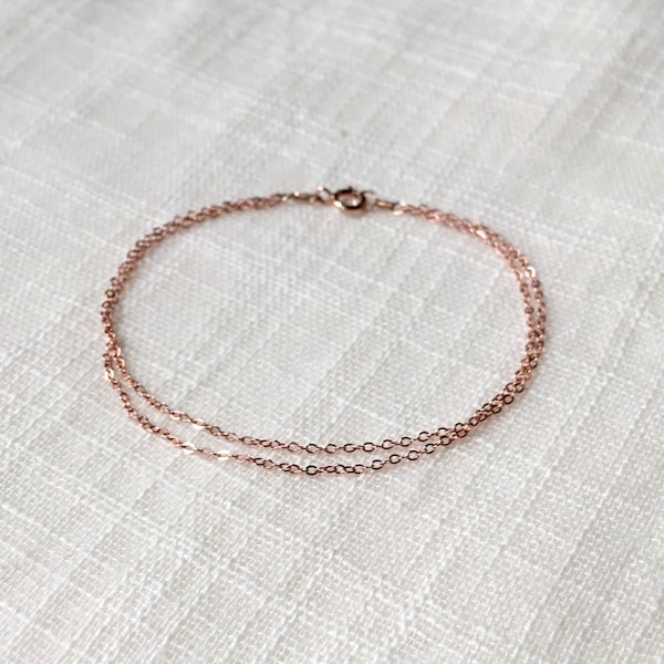Rose Gold Bracelet - Etsy