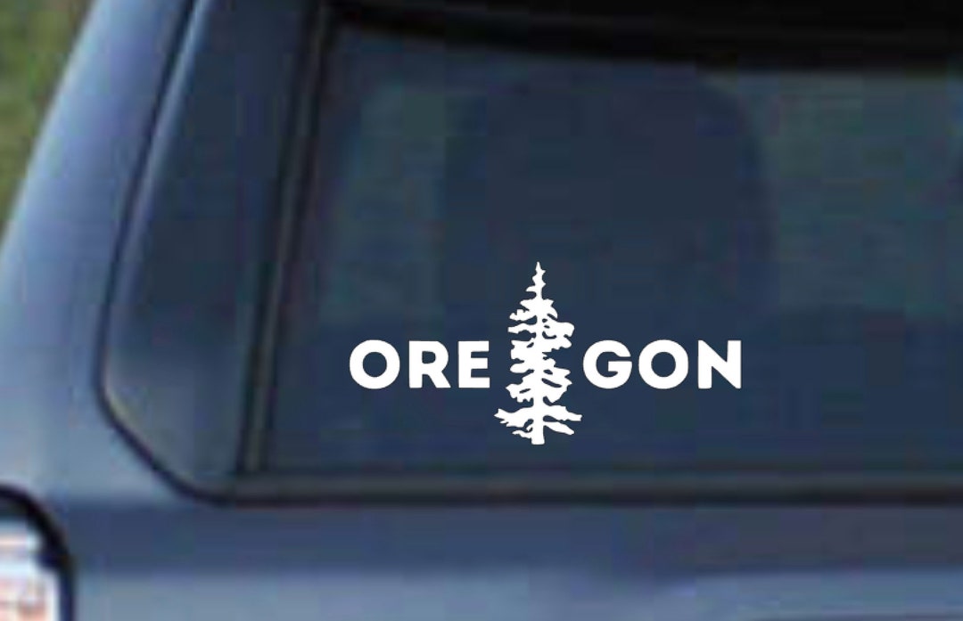 Oregon License Plate Decal - Etsy