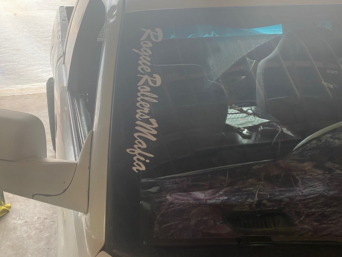 Rogue Rollers Mafia Car Club Windshield Decal - Etsy