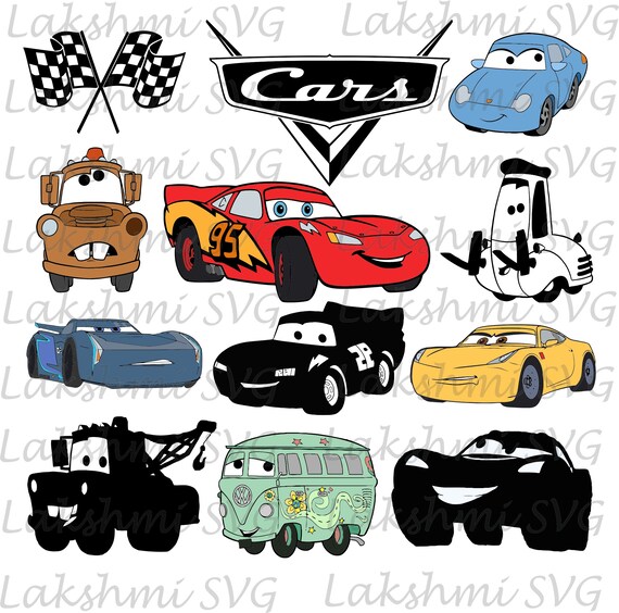 Cars Svgmovie Cars Svg Cut Filescars silhouettes Mate svg