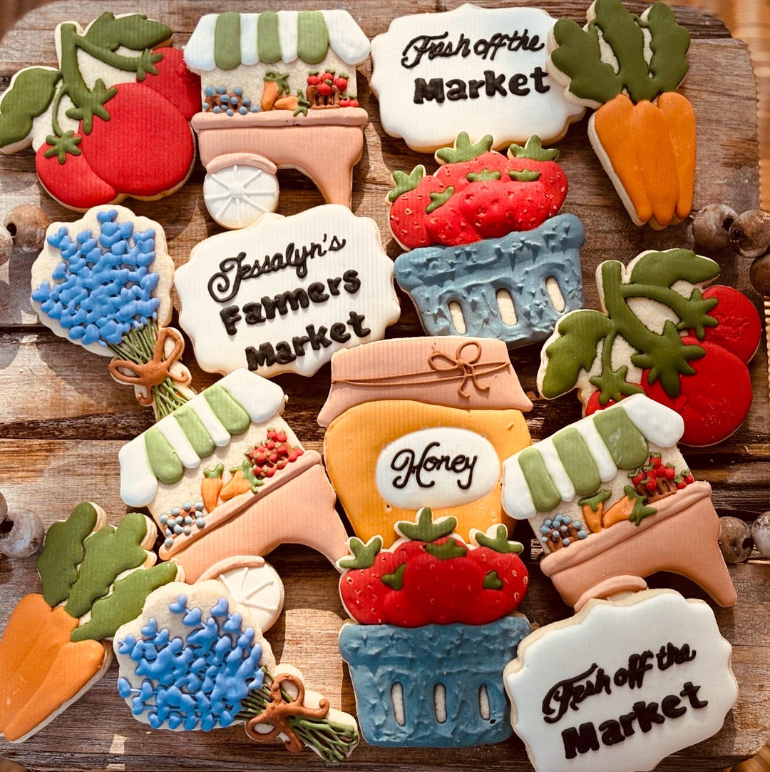 Farmers Market Cookies - Etsy