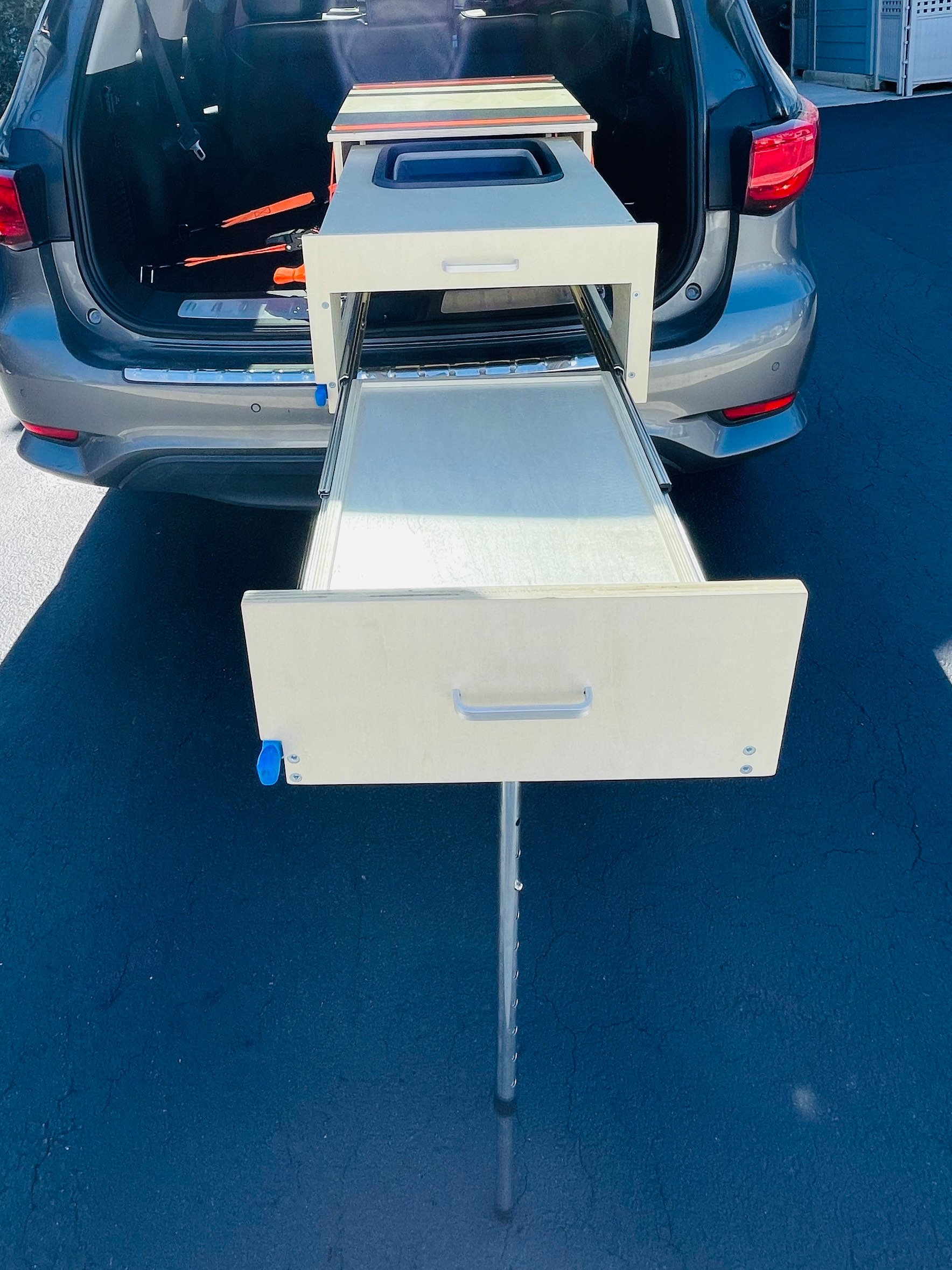 Vehicle Camping Table With Drawer: Overlanding Kitchen System - Etsy