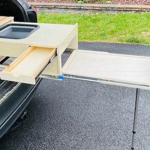 Vehicle Camping Table With Drawer: Overlanding Kitchen System - Etsy
