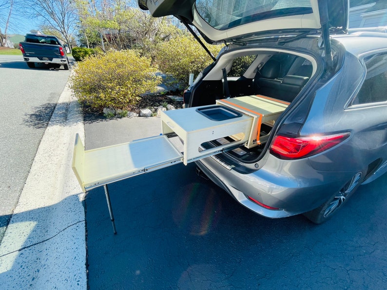 Vehicle Camping Table With Drawer: Overlanding Kitchen System - Etsy