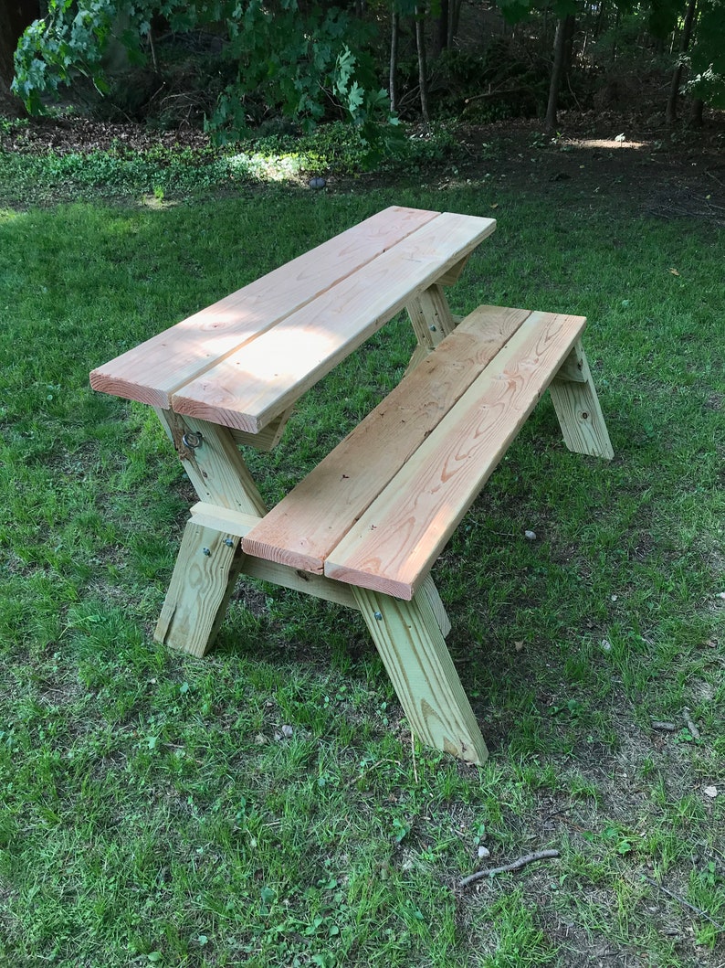 Convertible Picnic Table Benches (2) - Etsy