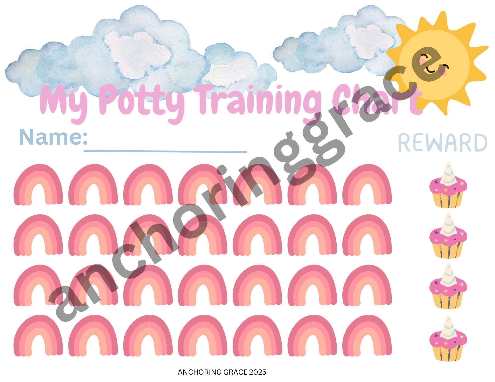 Potty Training Chart Digital Download, Printable - Etsy