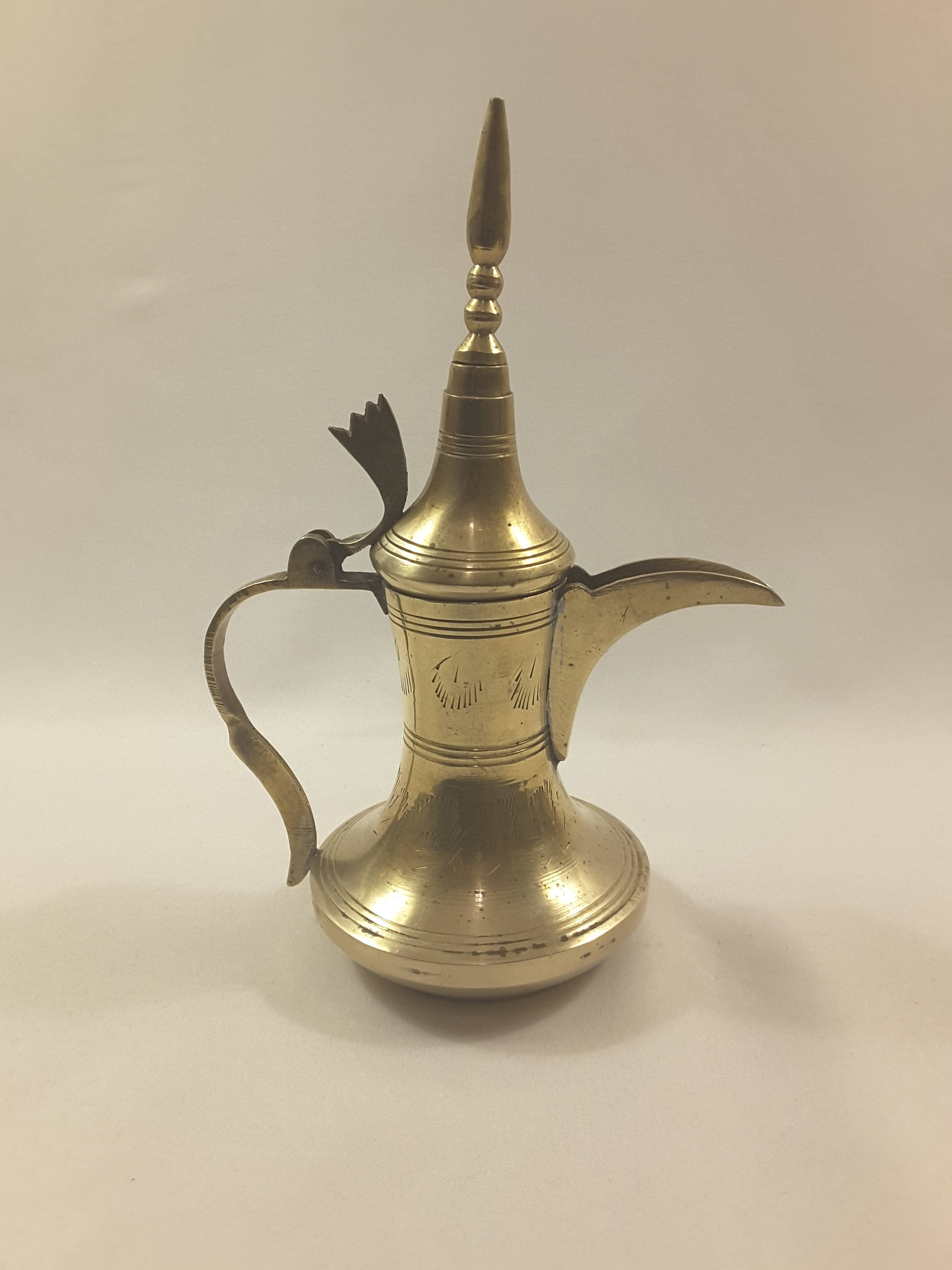 Vintage Dallah Brass Coffee and Tea Set With Tray and 5 Cups Marked ...