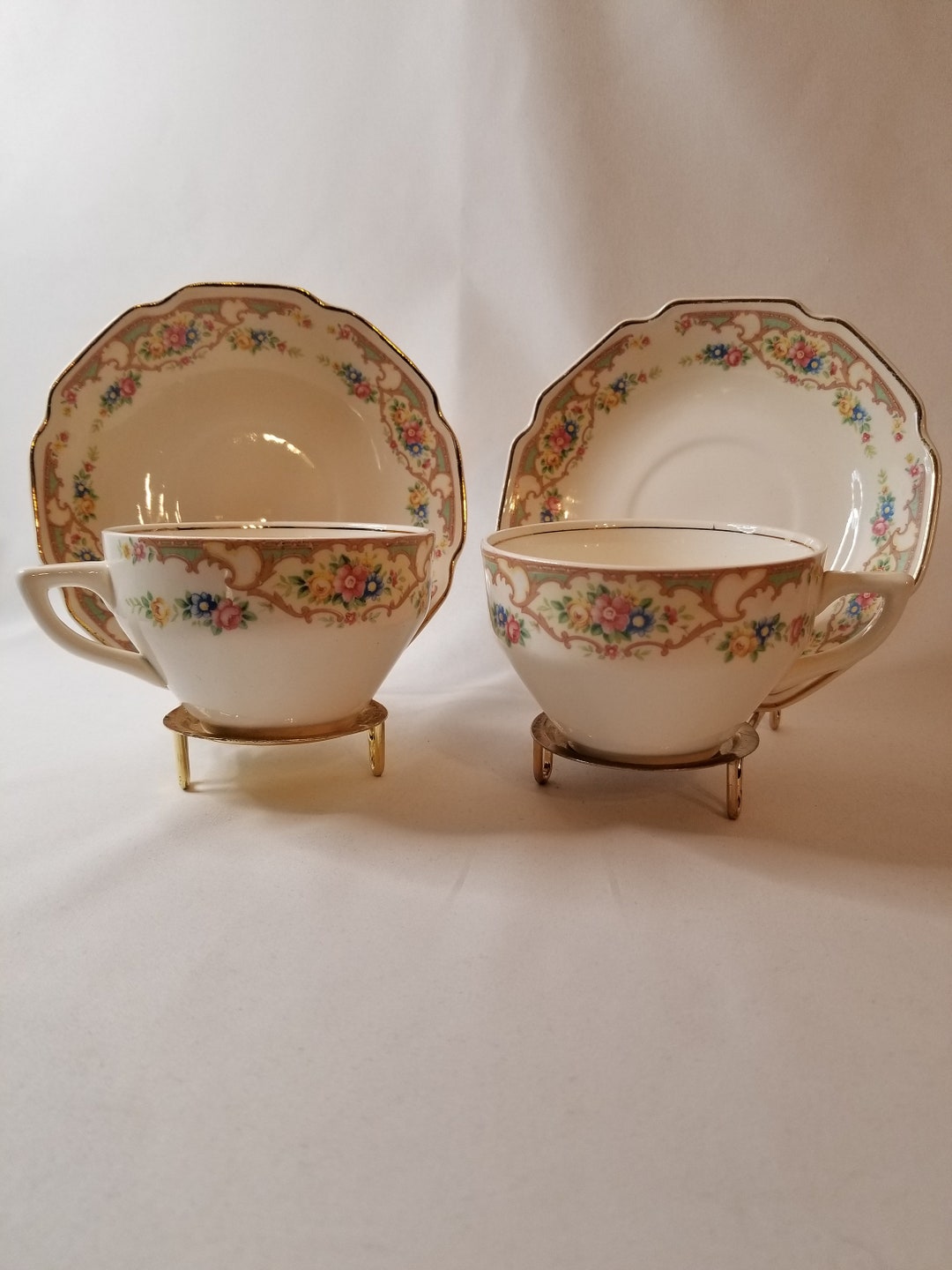 Vintage/antique Cup and Saucer Set; Mount Clemens Mildred Pattern ...