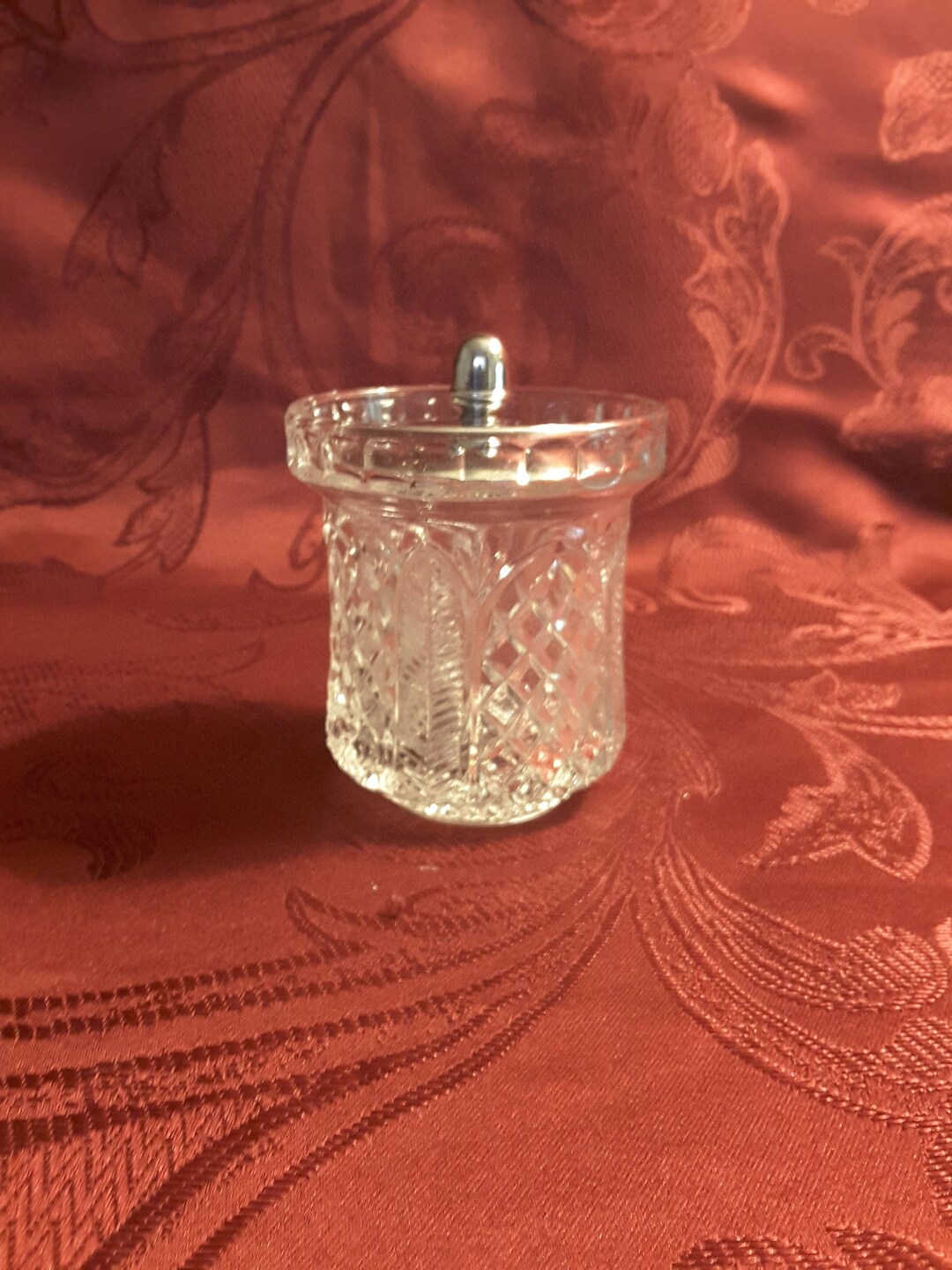 Crystal Honey, Jam, Jelly, Condiment Jar With Silver Lid - Etsy