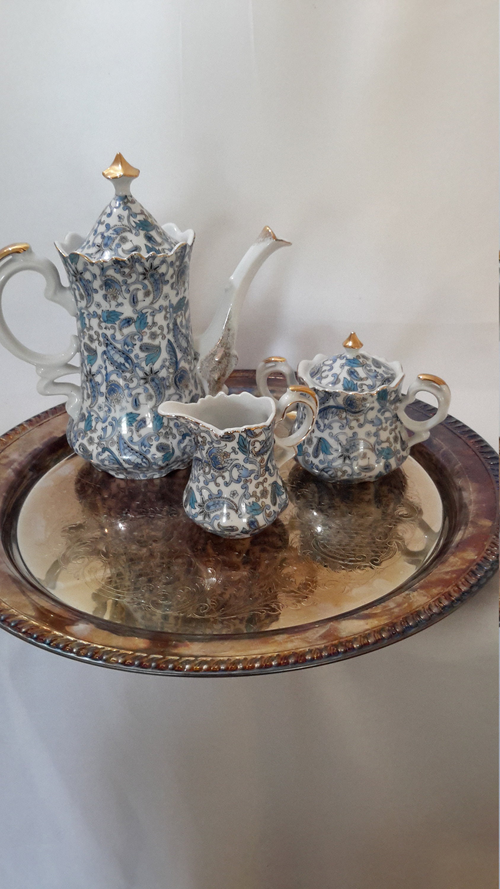 Vintage Coffee Set Victorian Style Coffee Set Lefton China | Etsy