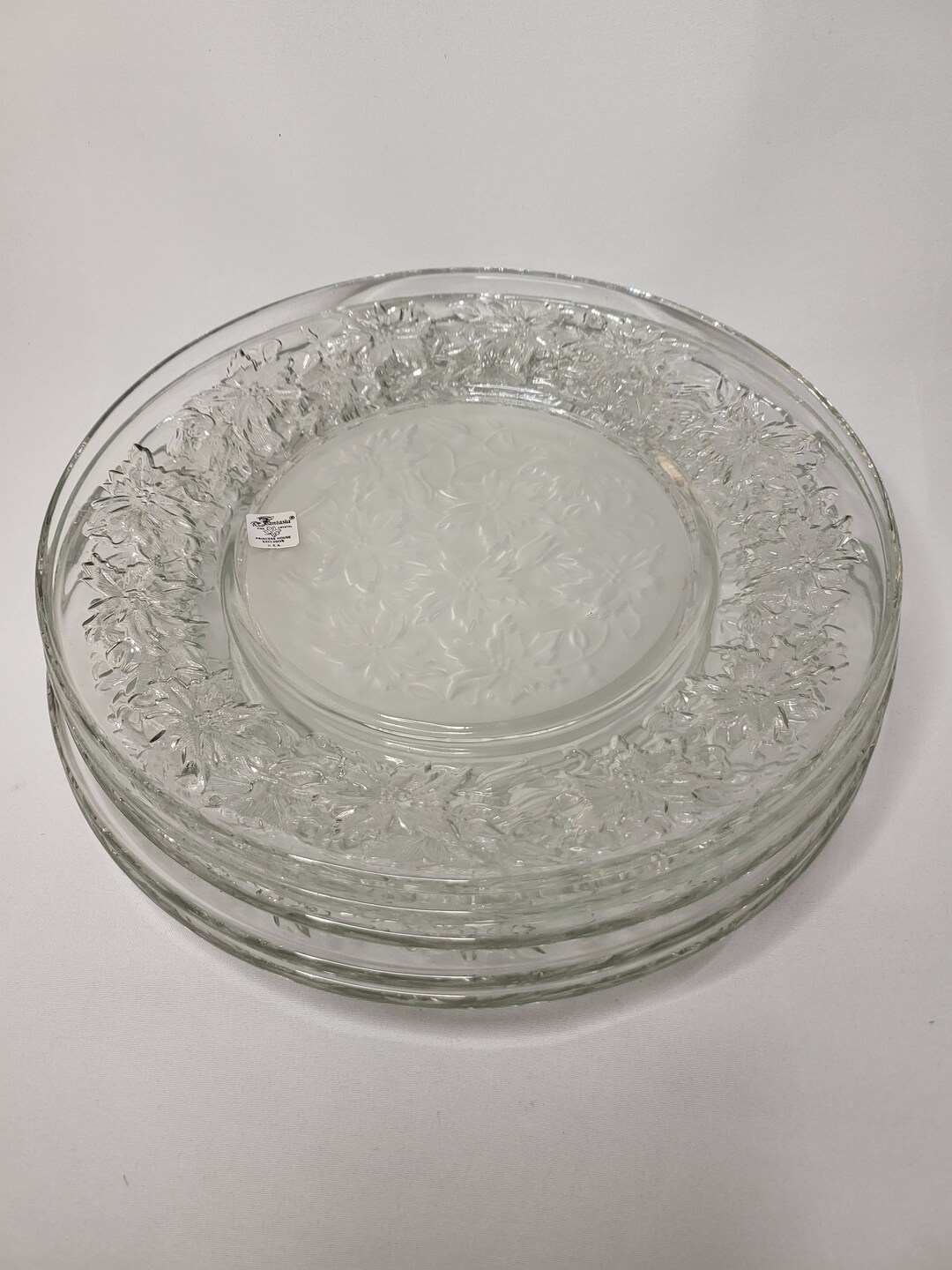 Fantasia by Princess House Dinner Plates, Set of 5 - Etsy