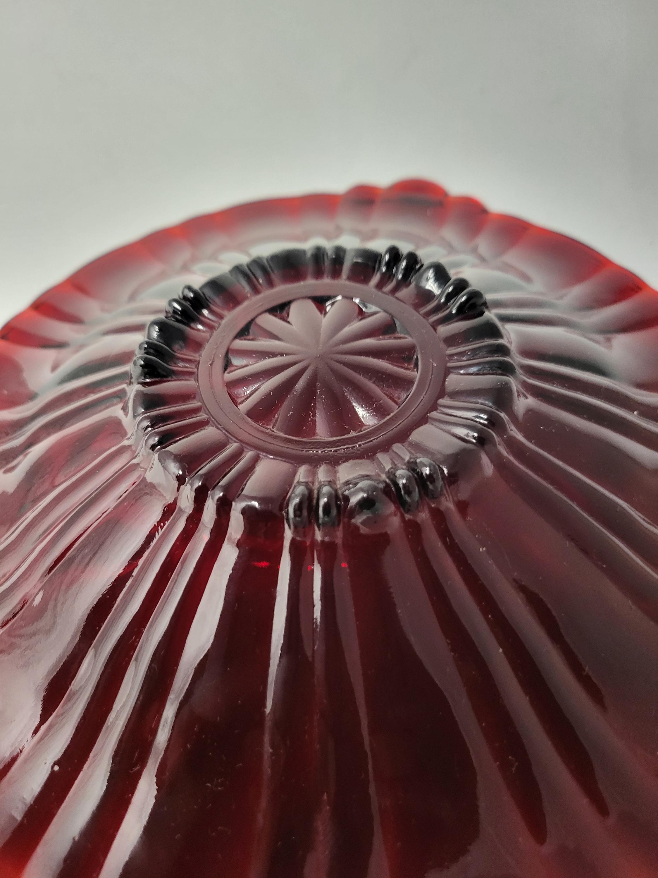 Anchor Hocking Royal Cafe Ruby Red Tray With Handles - Etsy