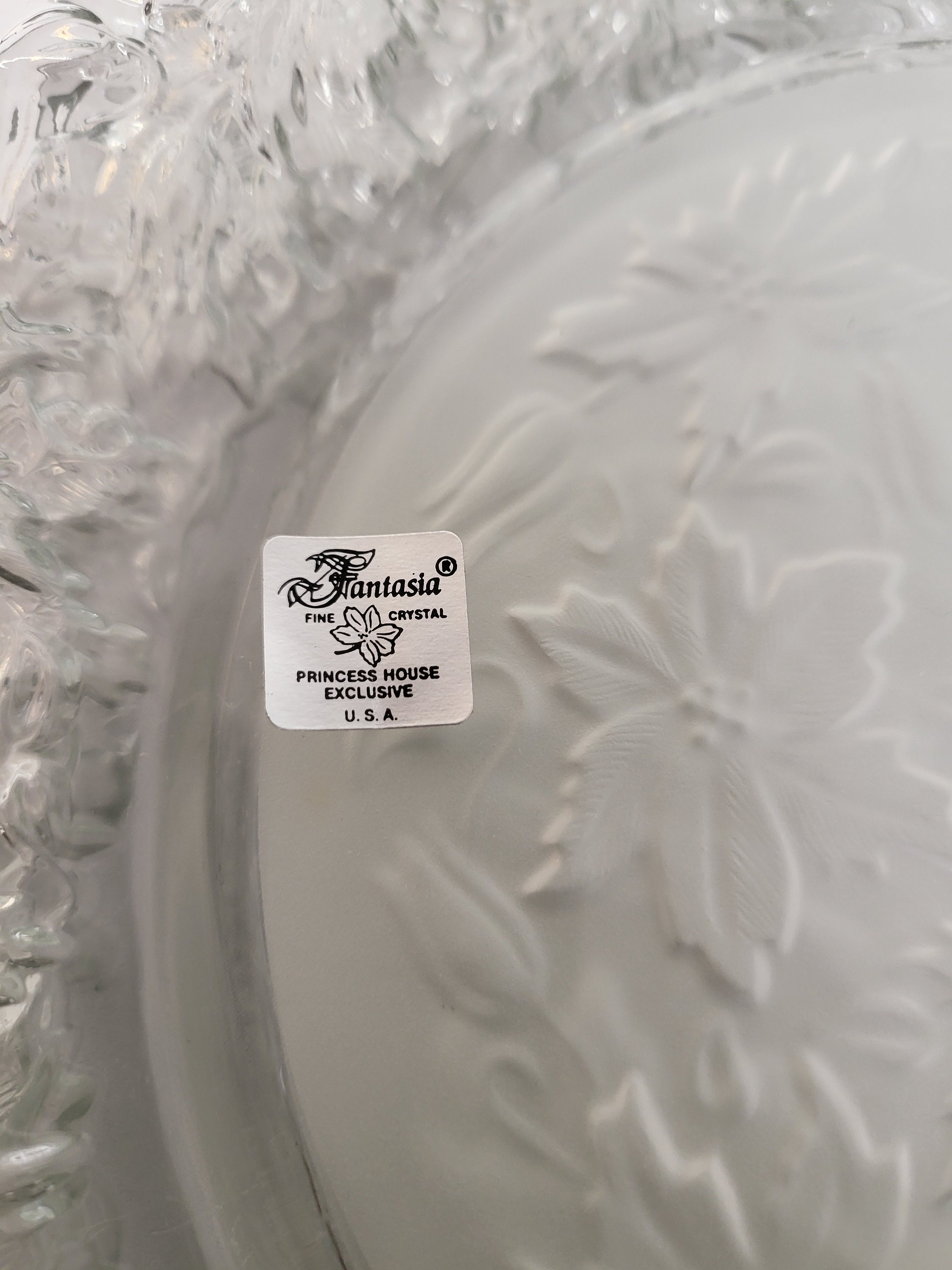 Fantasia by Princess House Dinner Plates, Set of 5 - Etsy