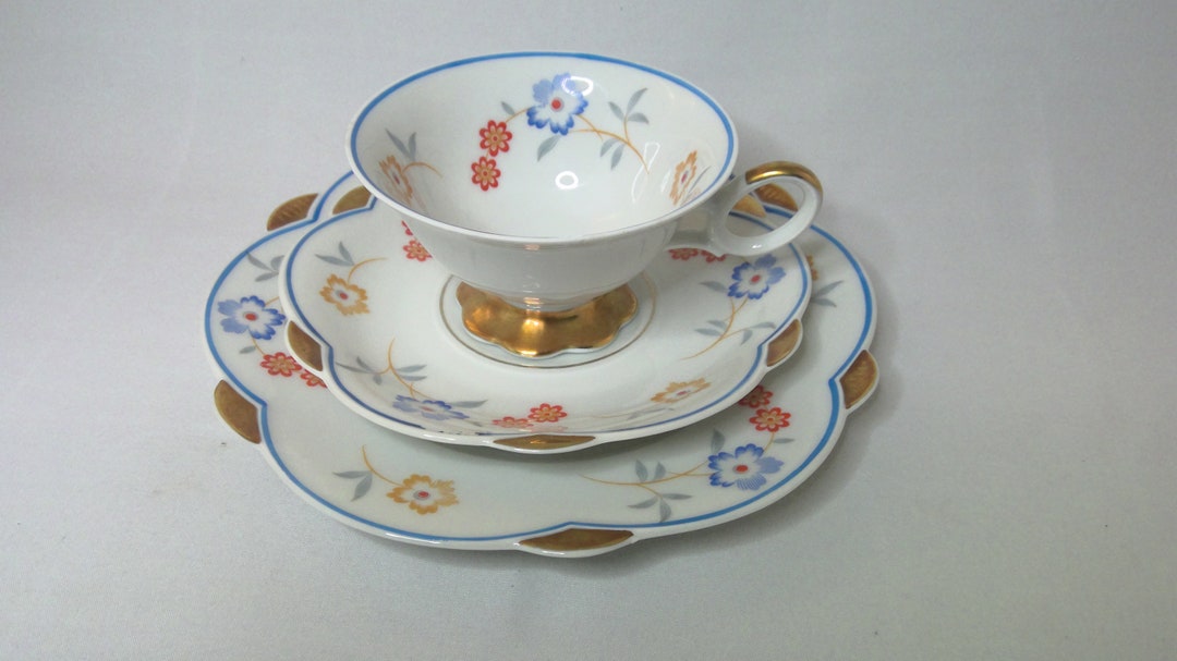 German Made Cup and Saucer With Lunch Plate - Etsy