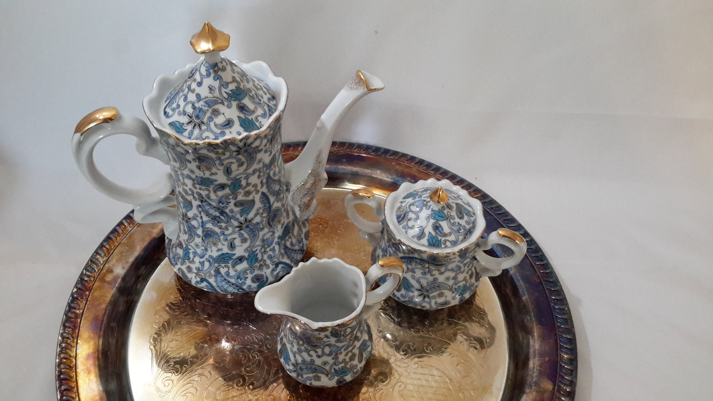 Vintage Coffee Set Victorian Style Coffee Set Lefton China | Etsy