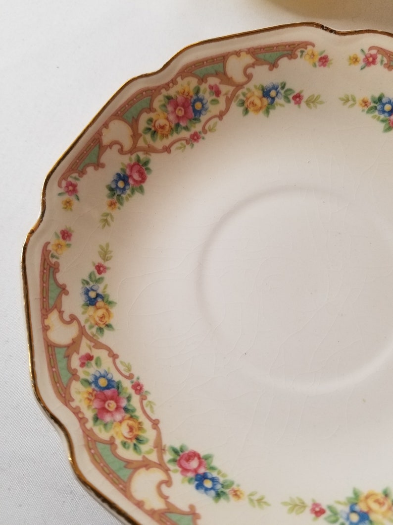Vintage/antique Cup and Saucer Set; Mount Clemens Mildred Pattern ...