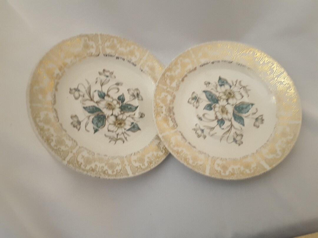 Vintage Small Plates - a Pair - Etsy
