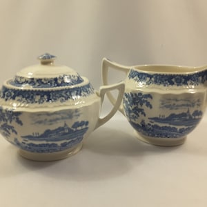 Sugar and Creamer Set by Swinnertons Silverdale Pattern | Etsy