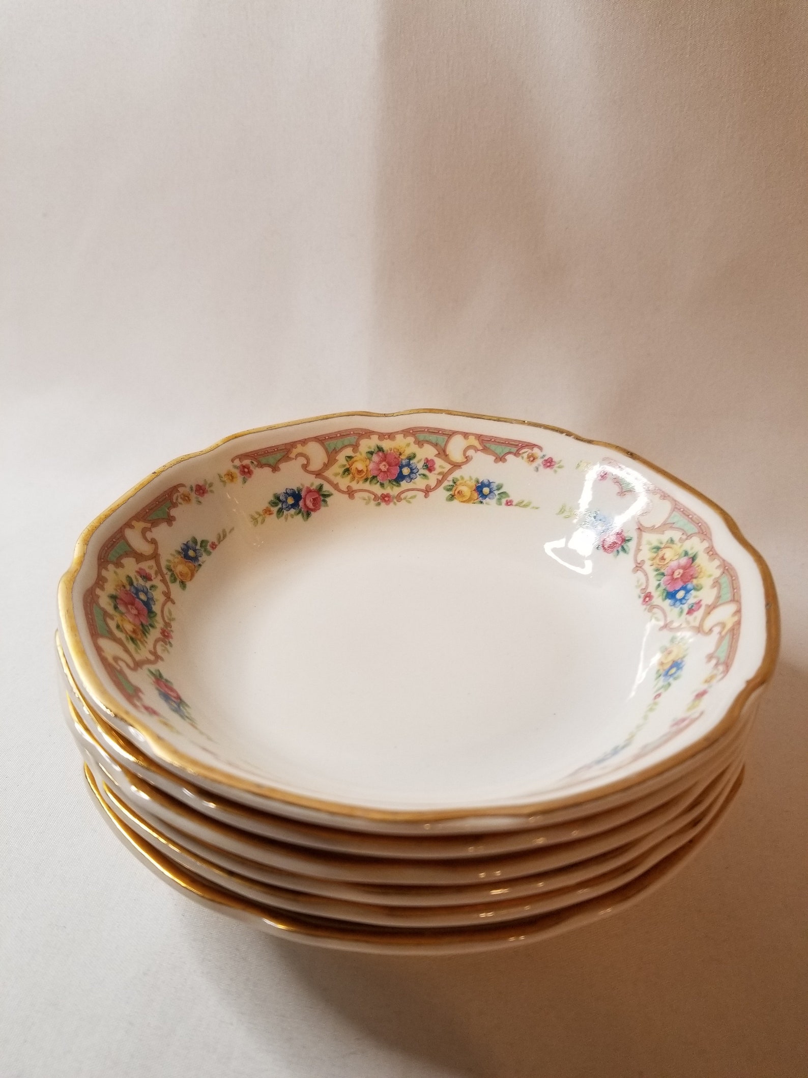 Vintage Mount Clemens Berry/dessert/fruit Bowls; Mildred Pattern Mount ...