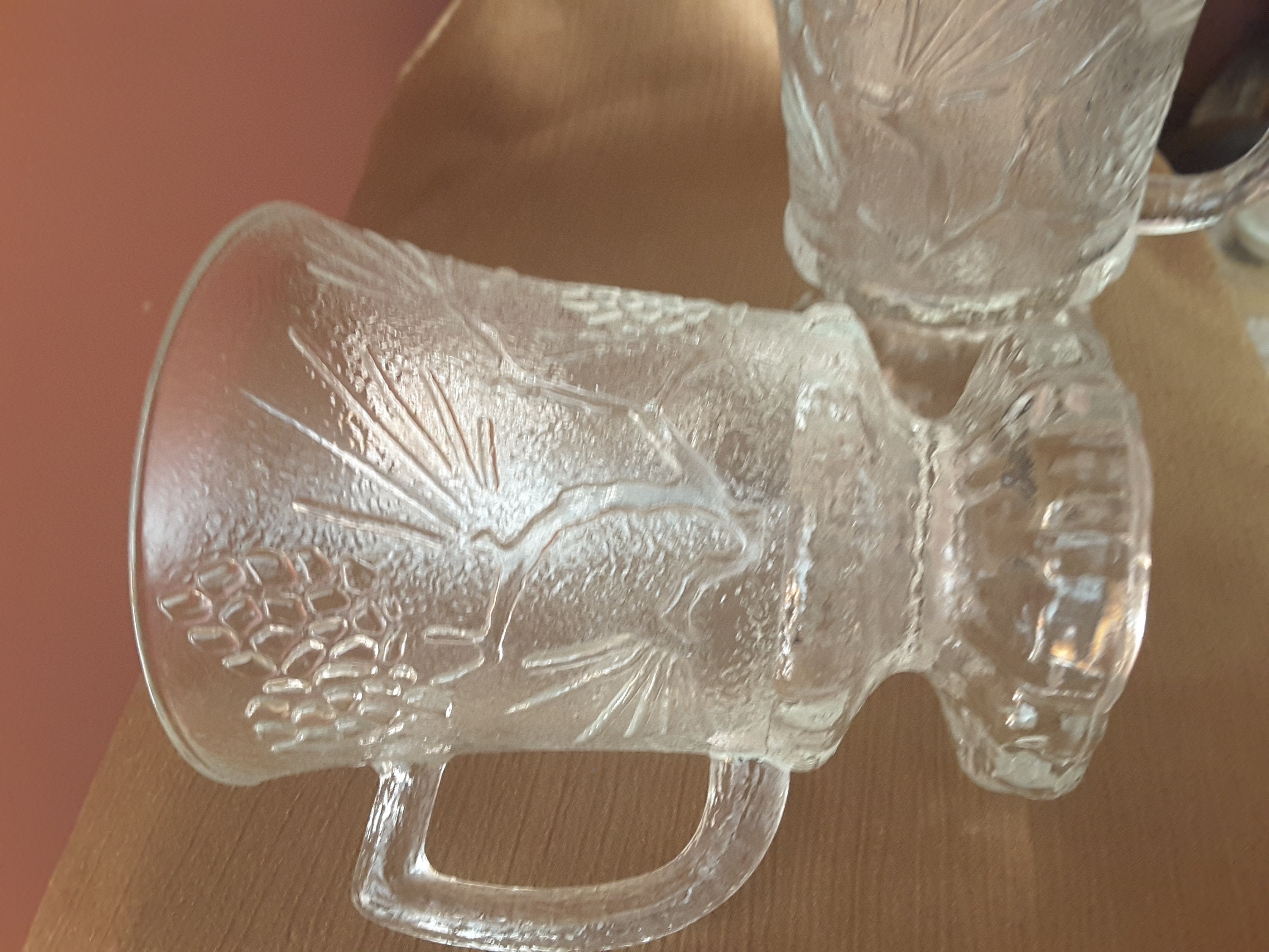 Vintage Tiara Glass Mugs, Ponderosa Pine Mugs, Tiara Glass Mugs, 2 - Etsy