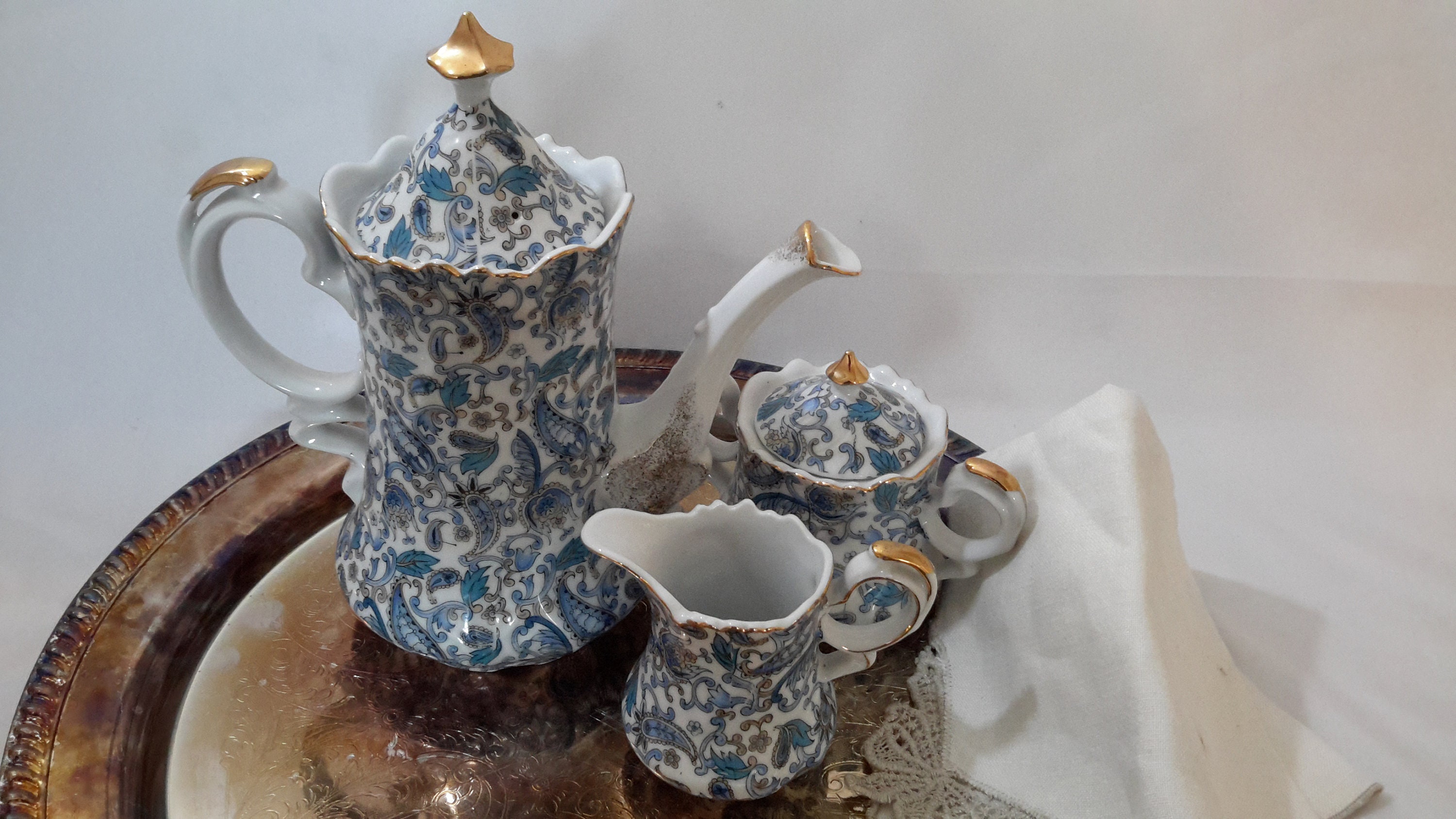 Vintage Coffee Set Victorian Style Coffee Set Lefton China | Etsy