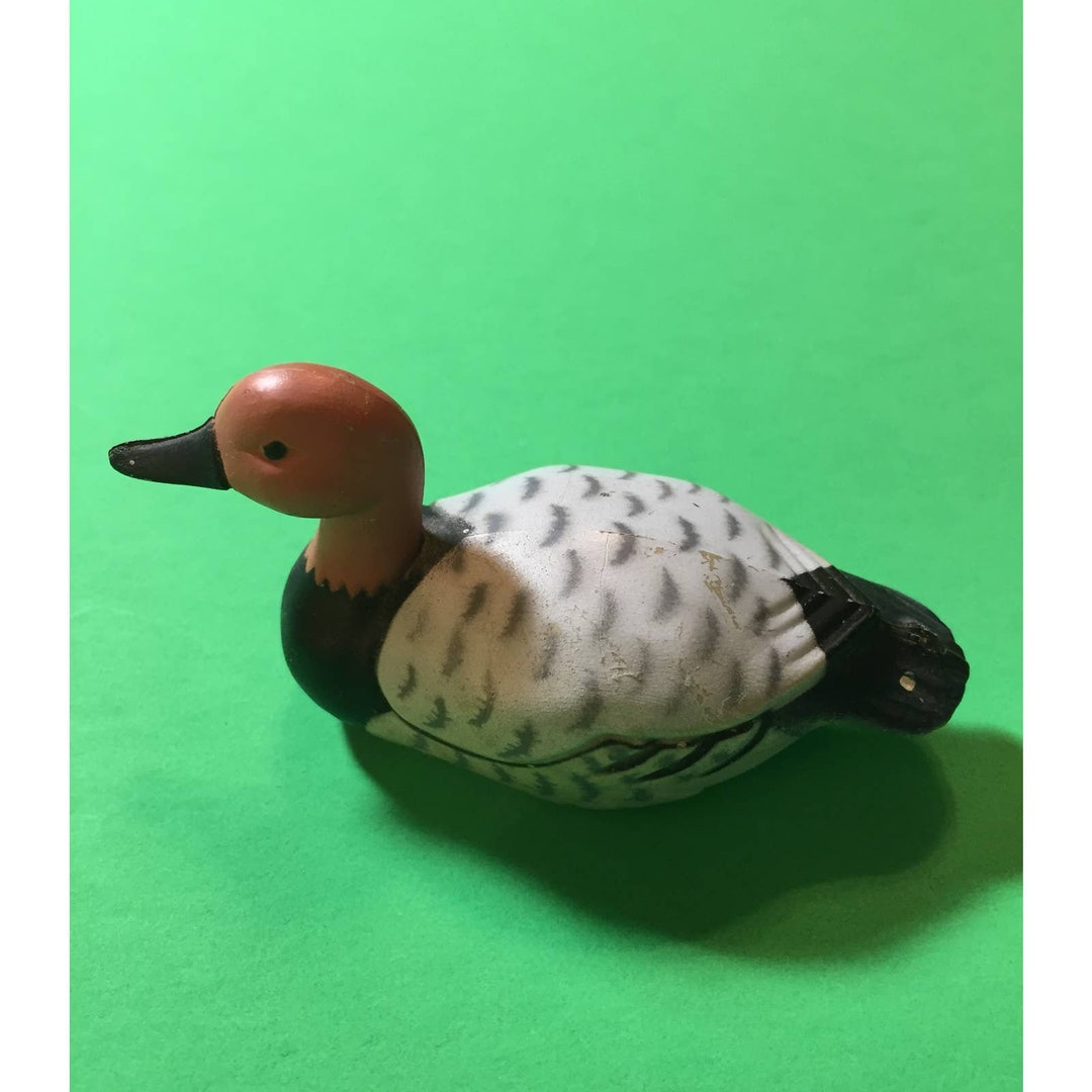Vintage Rust Head Mallard Duck Figurine Gray/black Feathers 3 1/4 Vn - Etsy