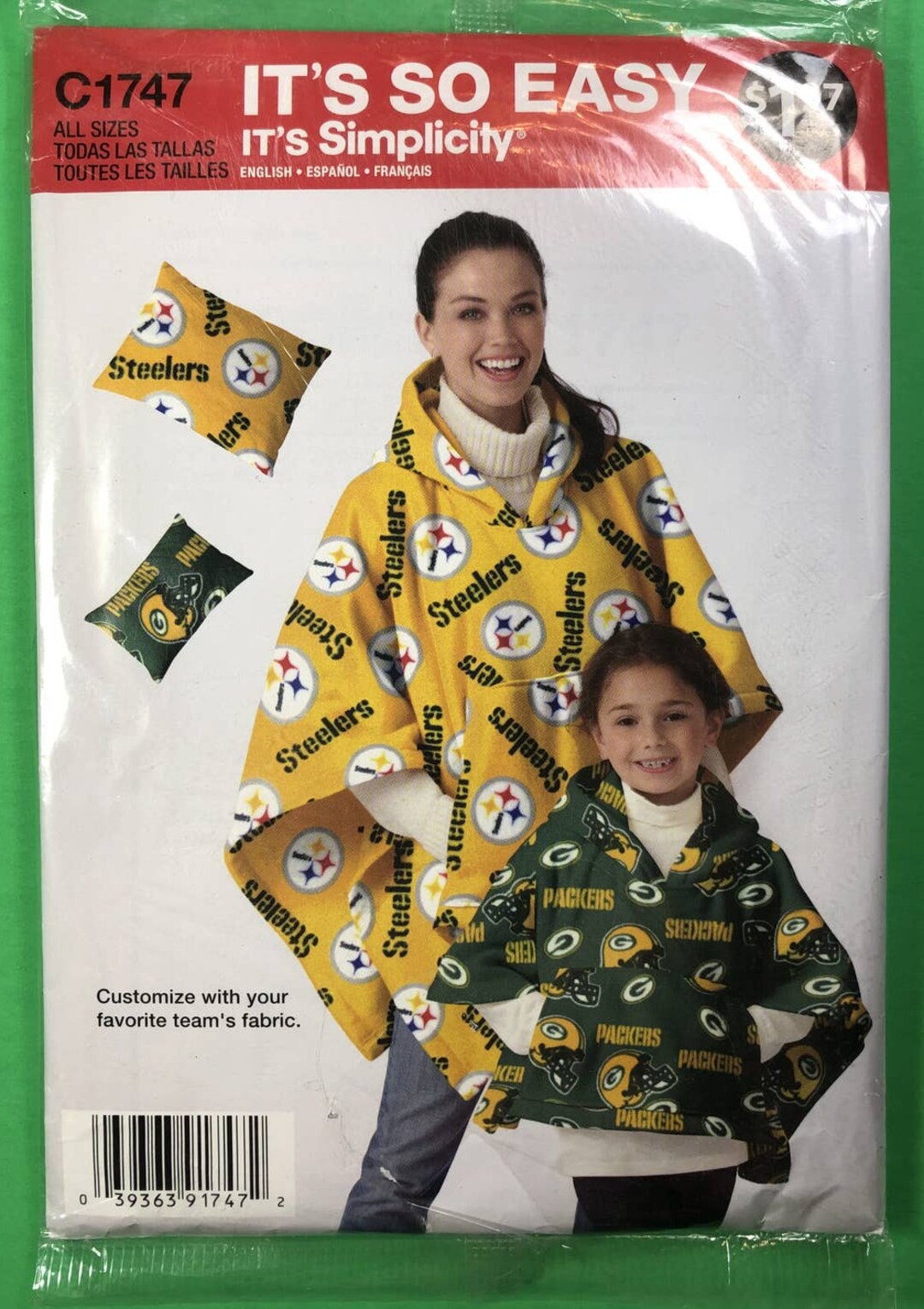 Simplicity C1747 Misses and Childs Easy Stadium Poncho and Pillow Vn - Etsy