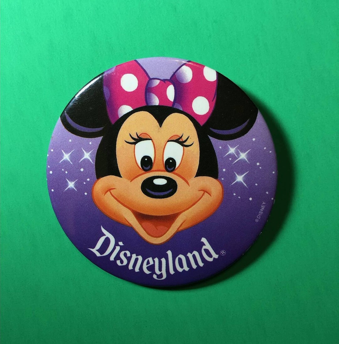Disneyland Minnie Mouse Badge 3 Button Pin Pinback Disney Vn - Etsy UK