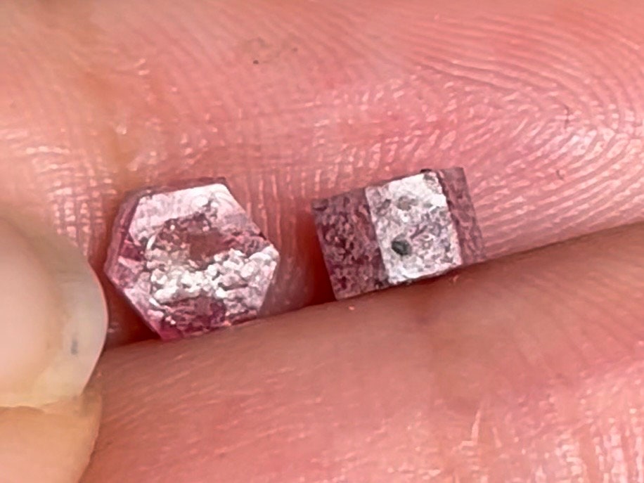 PAIR of TABULAR Red Beryl • Ruby Violet Claims, Beaver County, Utah - Etsy